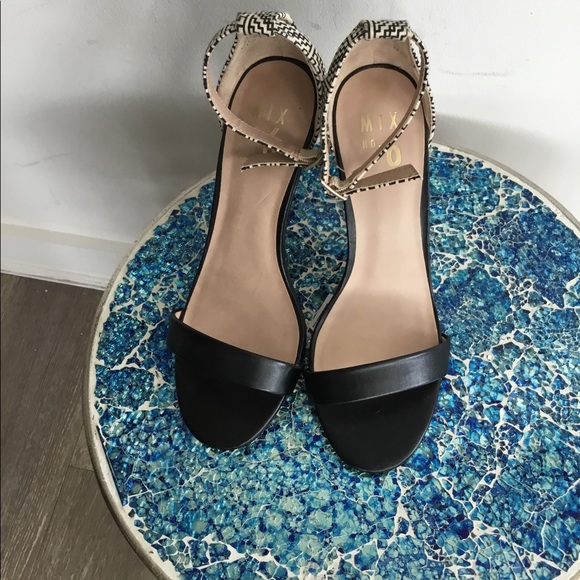 Mix No. 6 | Shoes | Mix No 6 Lina Heel Size 75 Blackcream 35 | Poshmark